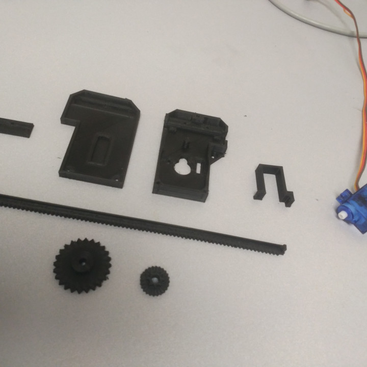 3D Printable Servo Linear Actuator sg90 by Kerem Öztürk