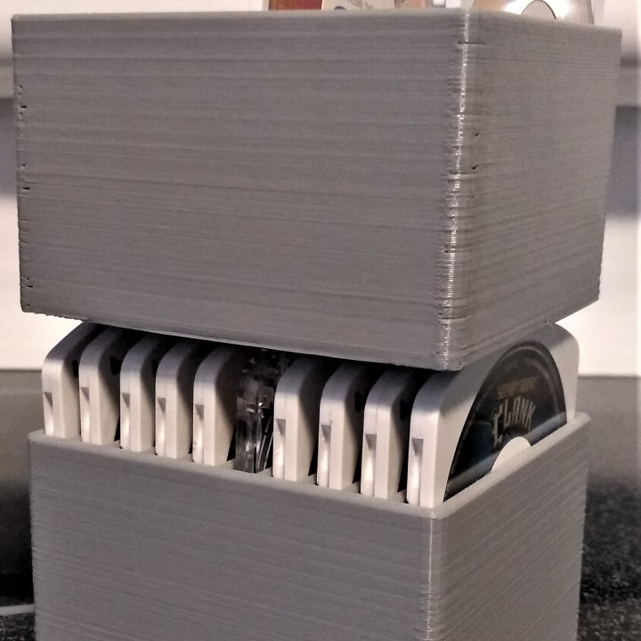 3D Printable Stack-able (Mostly) PSP UMD Storage by Christopher Kettle
