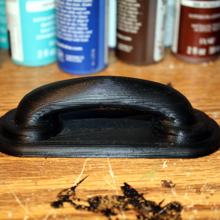 3D Printable Drawer / Cabinet Pull Handle by Derek Tombrello