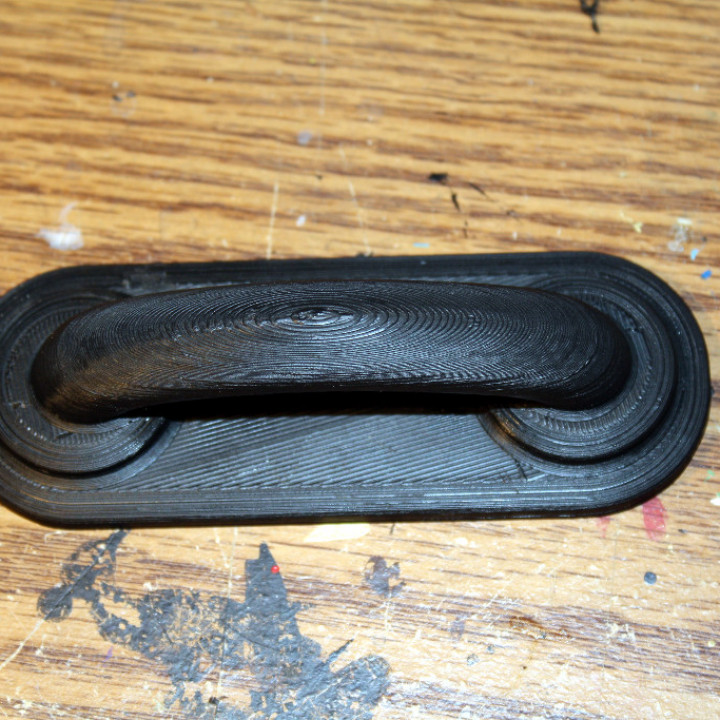 3D Printable Drawer / Cabinet Pull Handle by Derek Tombrello