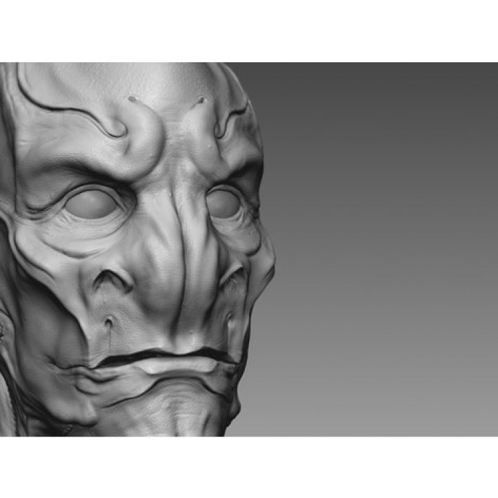 3D Printable Saru Head - Star Trek by DCA Tabletop