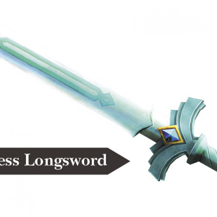 3D Printable Link Goddess Sword (without painting) by Lepeltier kévin
