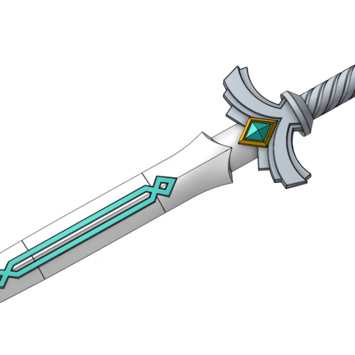 3D Printable Link Goddess Sword (without painting) by Lepeltier kévin