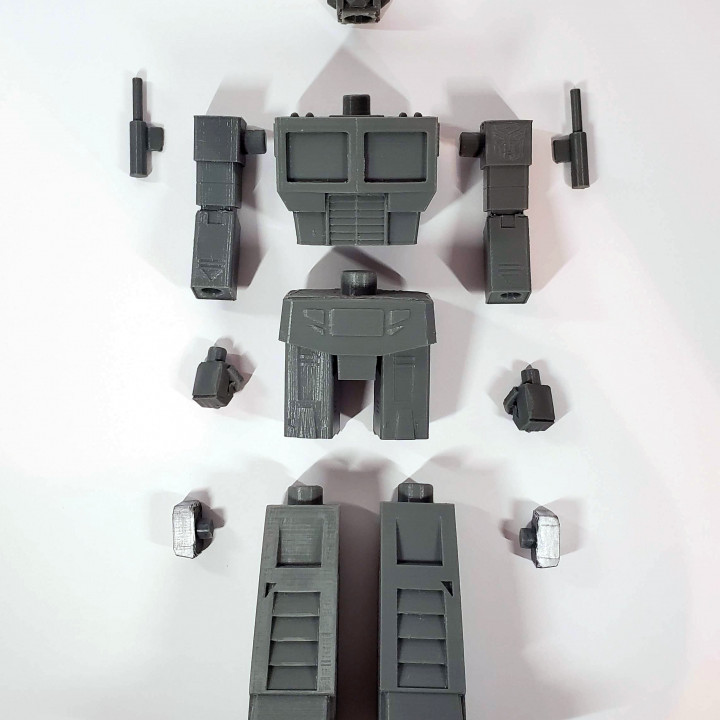 3D Printable G1 Optimus Prime Masterpiece scale Transformers by Caution ...