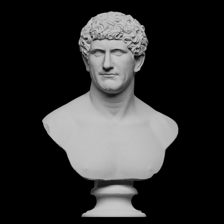 3D Printable Portrait of Marcus Antonius by SMK - Statens Museum for Kunst