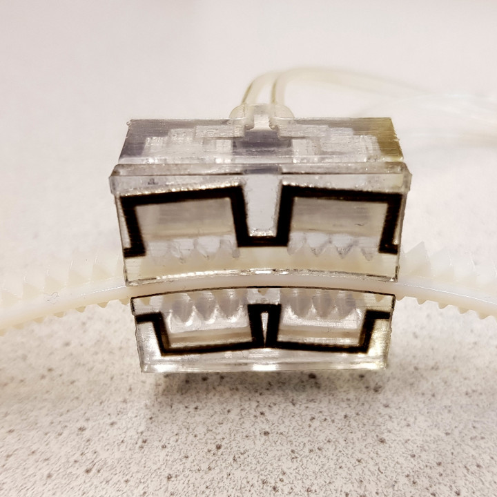 3D Printable C-30B Curved Pneumatic Stepper Motor by Vincent Groenhuis