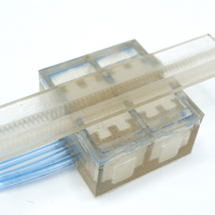 3D Printable T-32 Pneumatic Linear Stepper Motor by Vincent Groenhuis