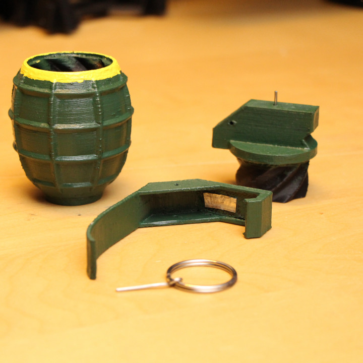 3D Printable Grenade Container SHGR95 by Rikard Lindström