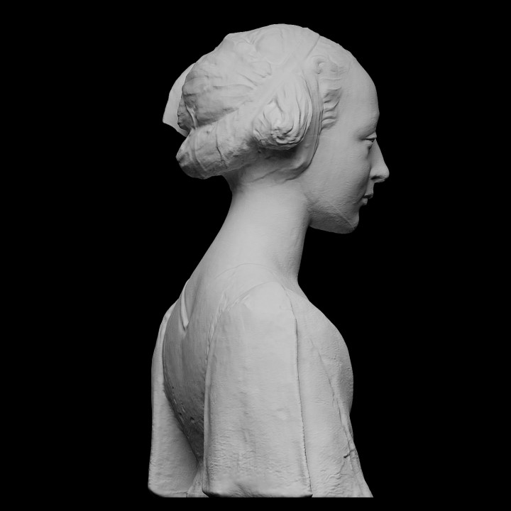 3D Printable Portrait of a woman by SMK - Statens Museum for Kunst