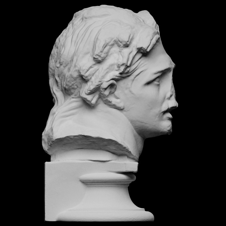 3D Printable Head of a Gaul by SMK - Statens Museum for Kunst
