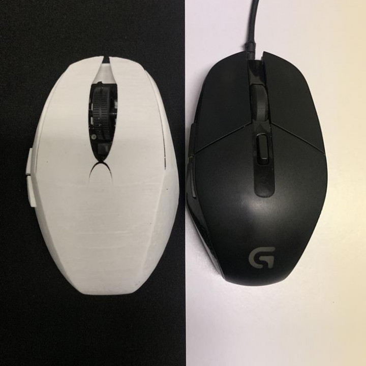 3D Printable G305 to G303 wireless mod V3 by Burt Burton