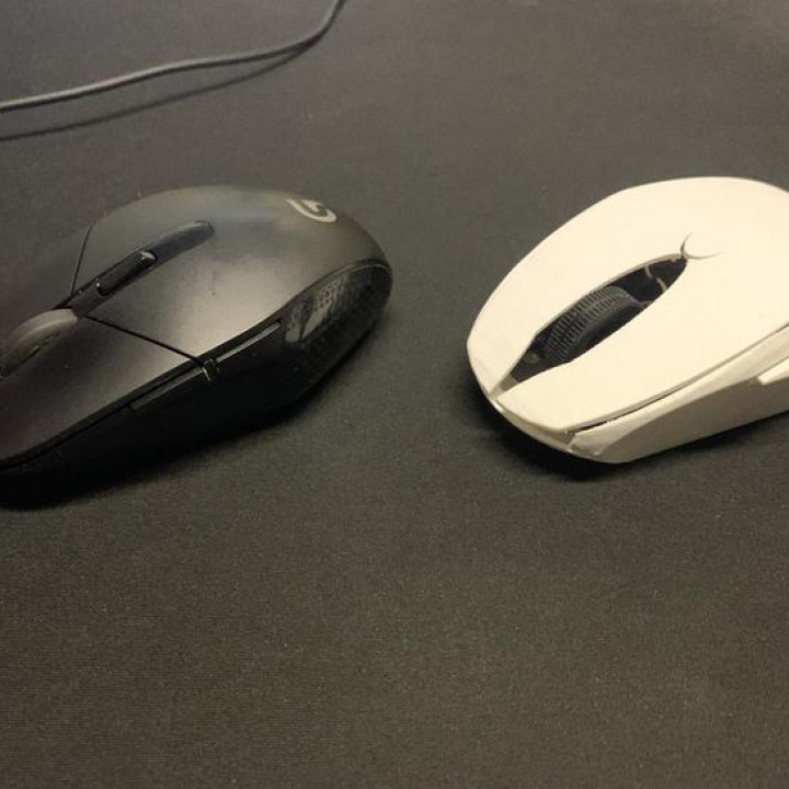 3D Printable G305 to G303 wireless mod V3 by Burt Burton