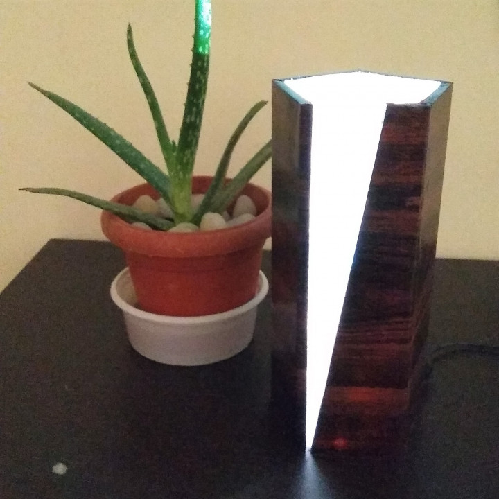 3D Printable Modern Table Lamp by Nishanth Gopal