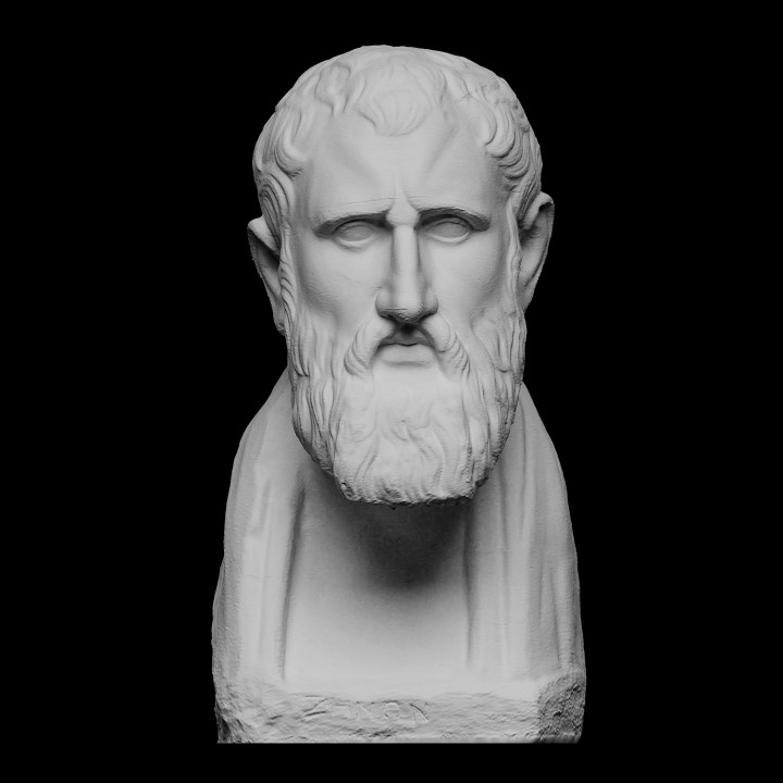 3D Printable Portrait of Zeno of Kition, Greek Philosopher by SMK ...