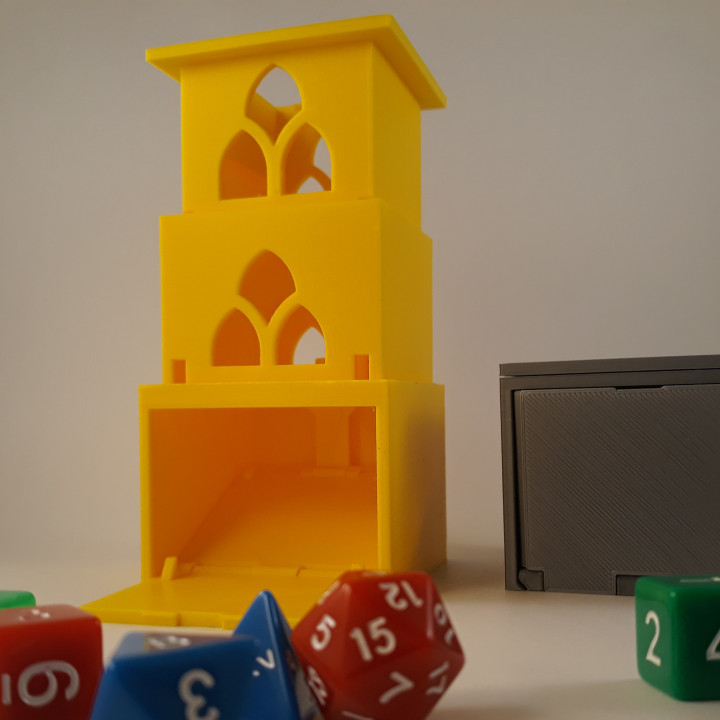 3D Printable Cubic Gate - Collapsible / Telescoping Dice Tower by ...
