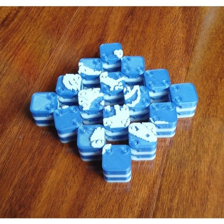 3D Printable Dancing cubes by Justin Lin