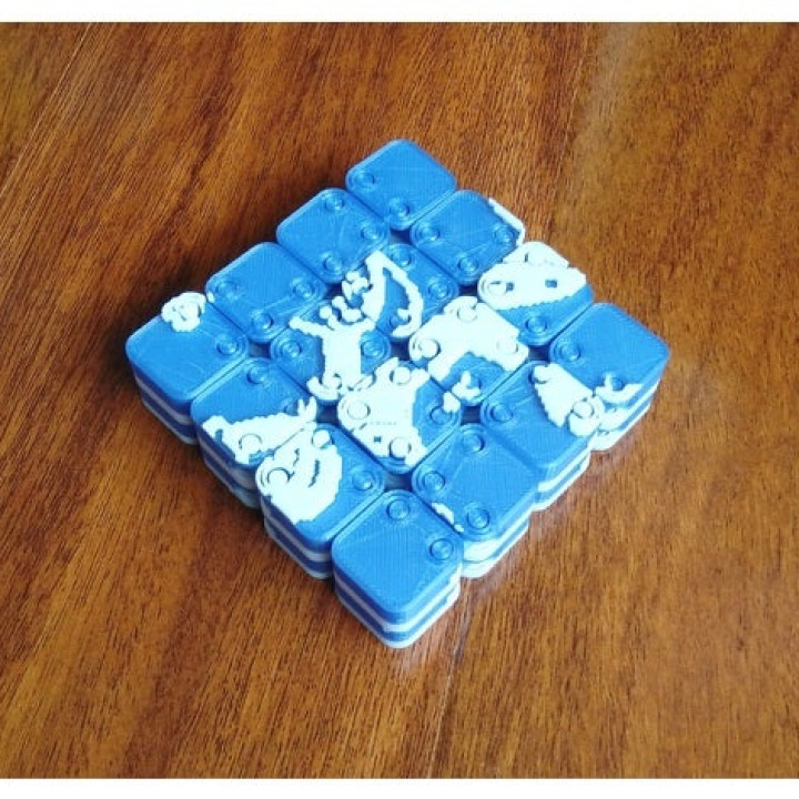 3D Printable Dancing cubes by Justin Lin