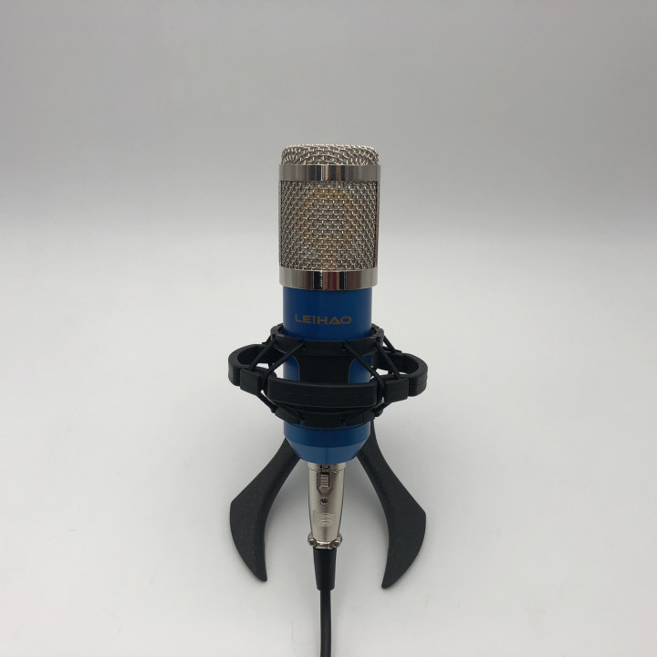 3D Printable Sleek Microphone Stand by Ryan Khoo