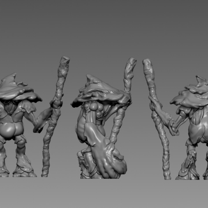 3D Printable Myconids - DnD Monsters - 3 Units by DCA Tabletop
