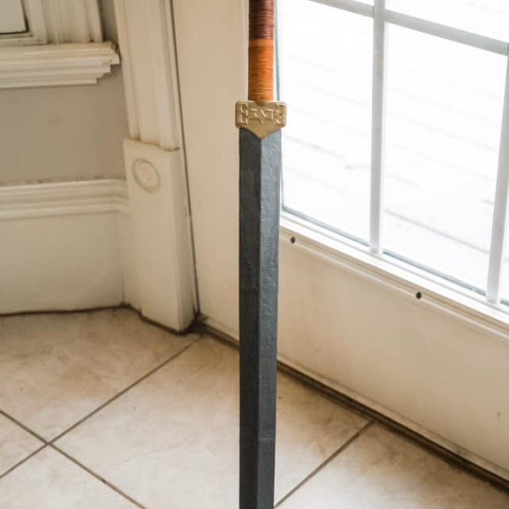 3D Printable Sokka's meteorite space sword by William Frazier