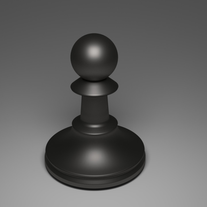 3D Printable pion - pawn by hsYYY