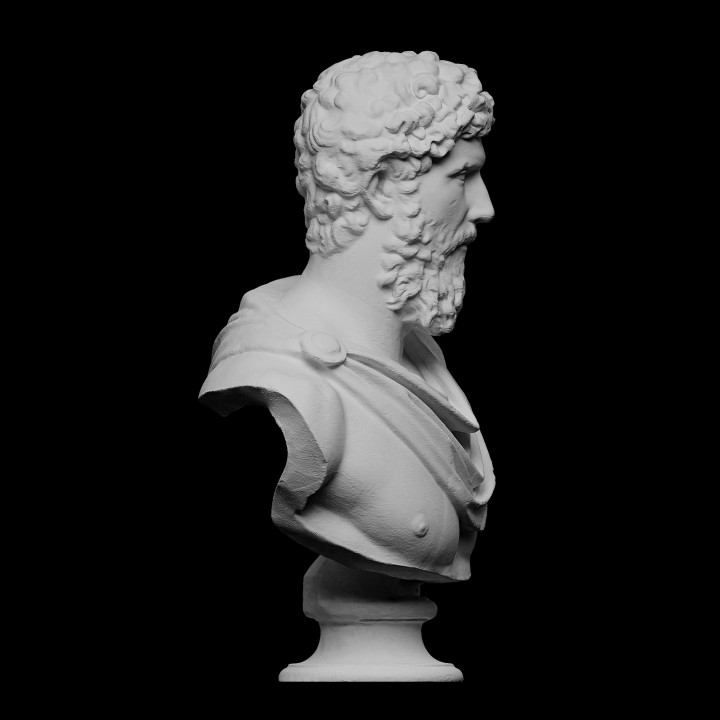 3D Printable Portrait of Lucius Auelius Verus (Designated Emperor 136 ...