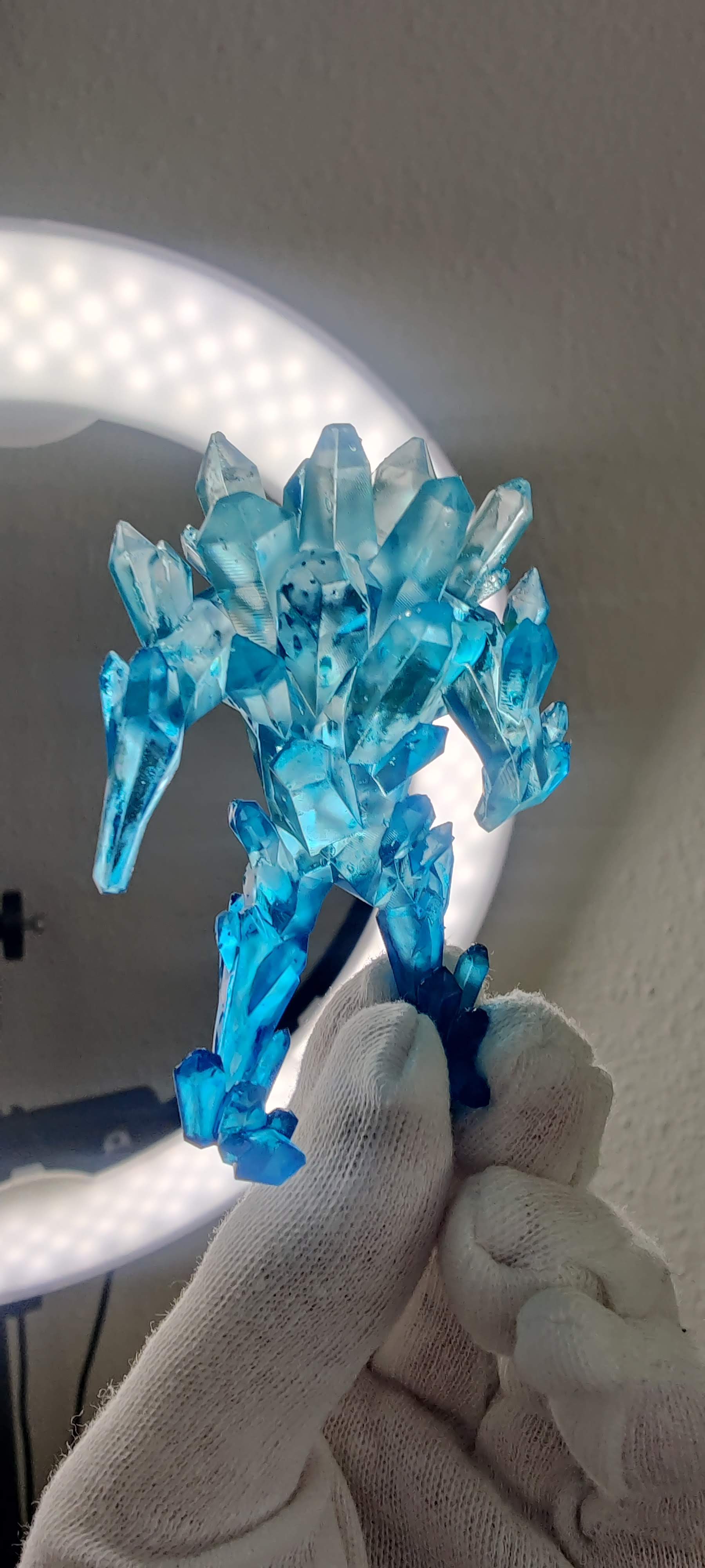 3D Printable Crystal Golem by Clay Rade