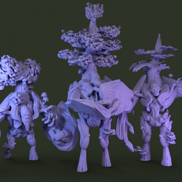 3D Printable Tree Knights by Orc King Studio