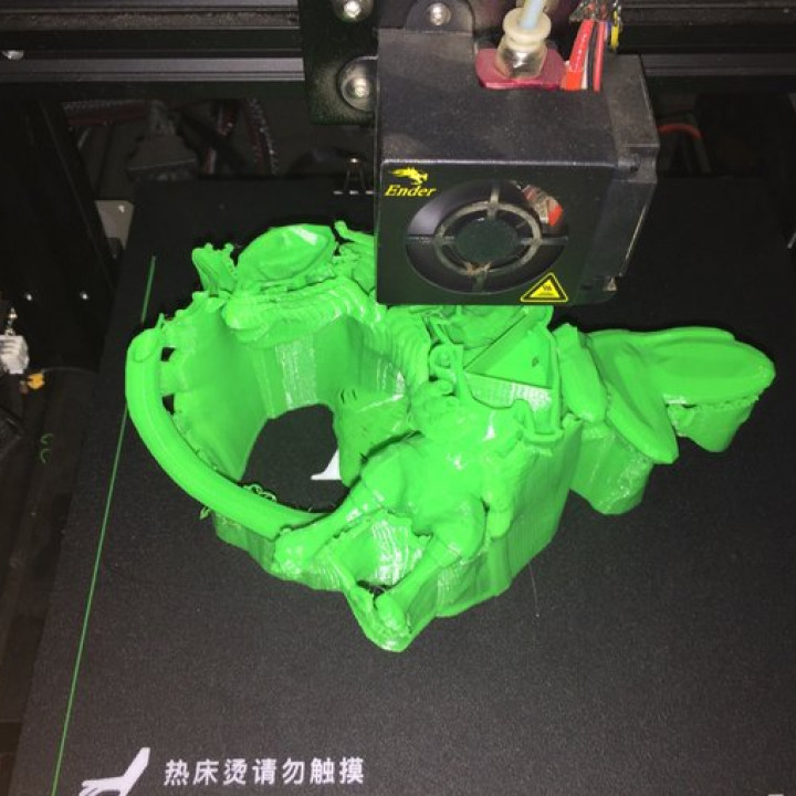 3D Printable kukulkan dragon doggo by lordomba