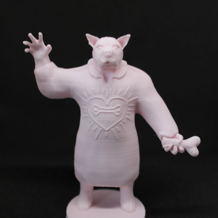 3D Printable Cleric Dog - Boardgames Animal Collection by Filippo Bigozzi