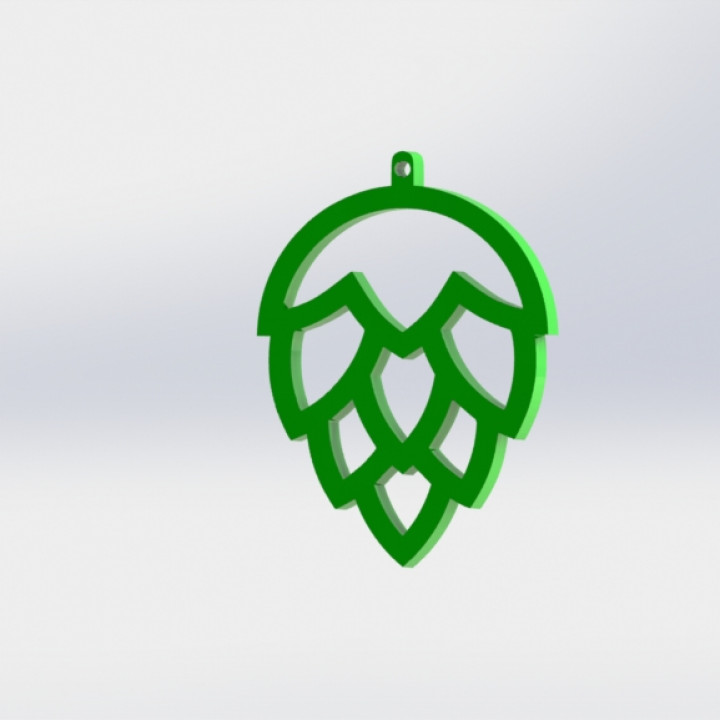 3D Printable Hop Keychain by Rafael Buosi Villafanha