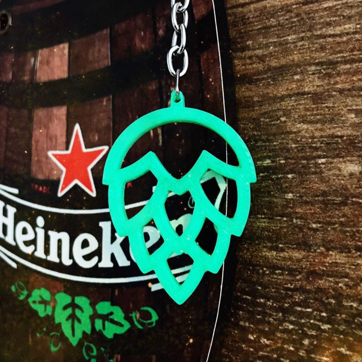 3D Printable Hop Keychain by Rafael Buosi Villafanha