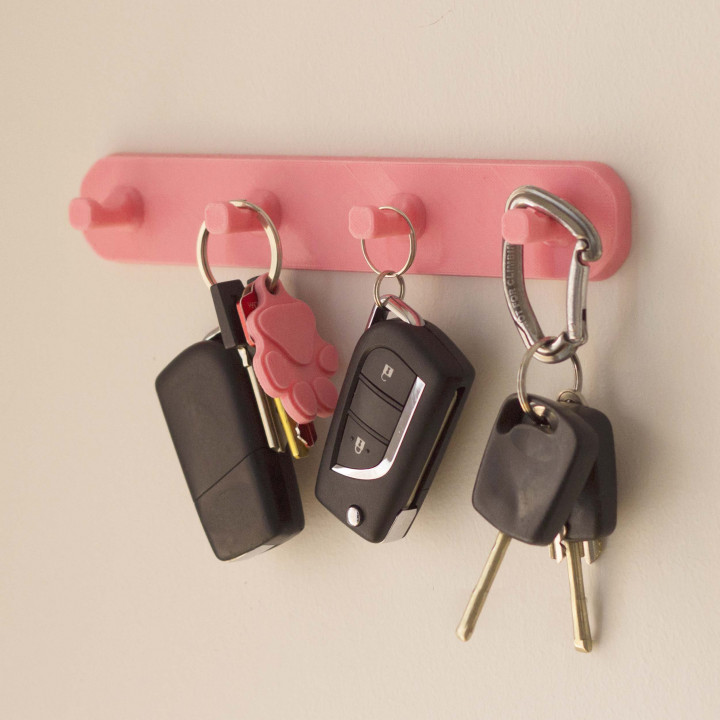 3D Printable Key Holder Hook 3M Command by Spencer