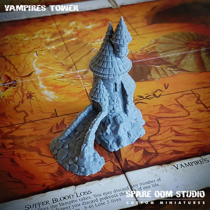 3D Printable Vampire Tower by Leavon Archer