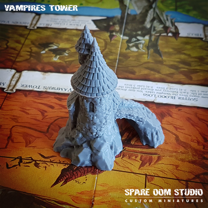 3D Printable Vampire Tower by Leavon Archer