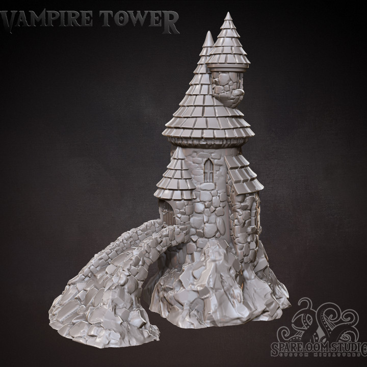 3D Printable Vampire Tower by Leavon Archer