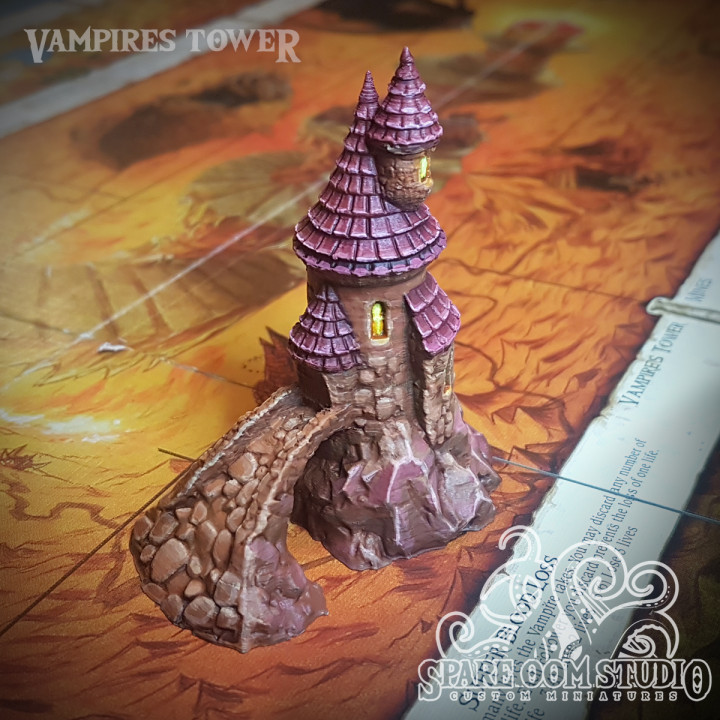 3D Printable Vampire Tower by Leavon Archer