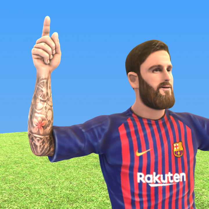 3D Printable Lionel Messi! by Selfi 3D