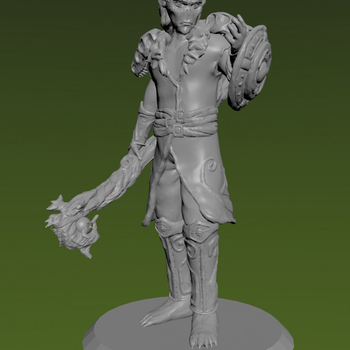 3D Printable Alien Druid by Graeme Friend