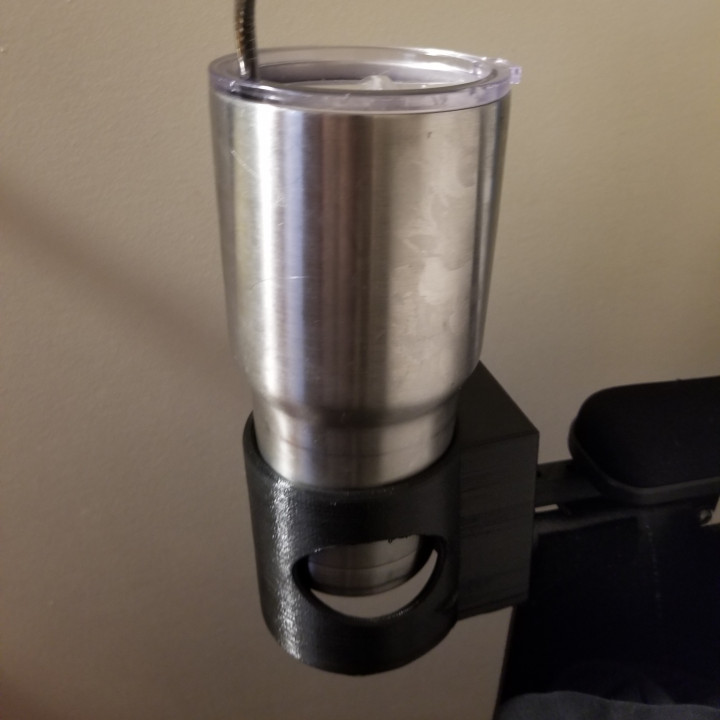 3D Printable Wheelchair Cup Holder Support by Michael Gamble