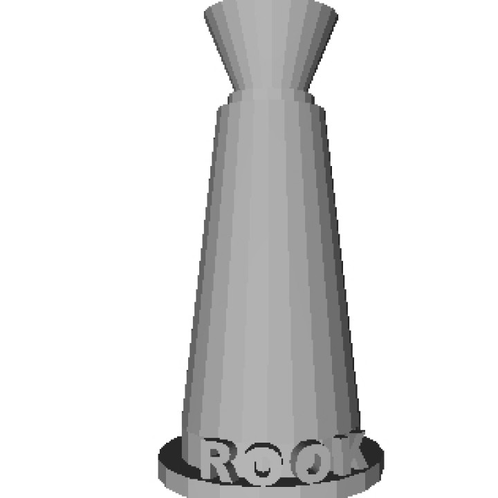 3D Printable Chess Piece (Rook) by Xavier Tallungan