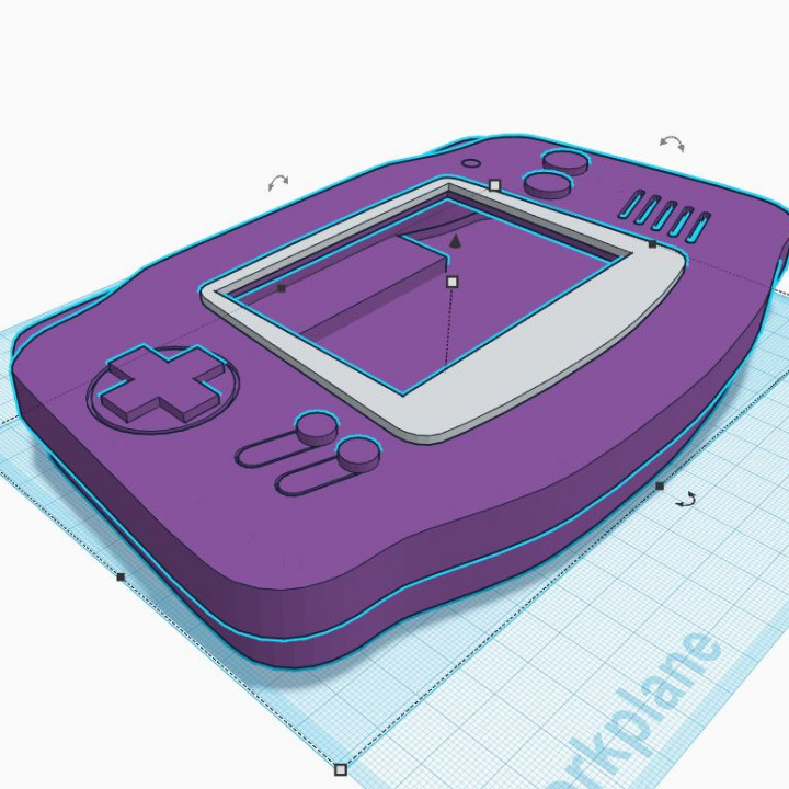 3D Printable Gameboy Advance Case by Ellen Chan