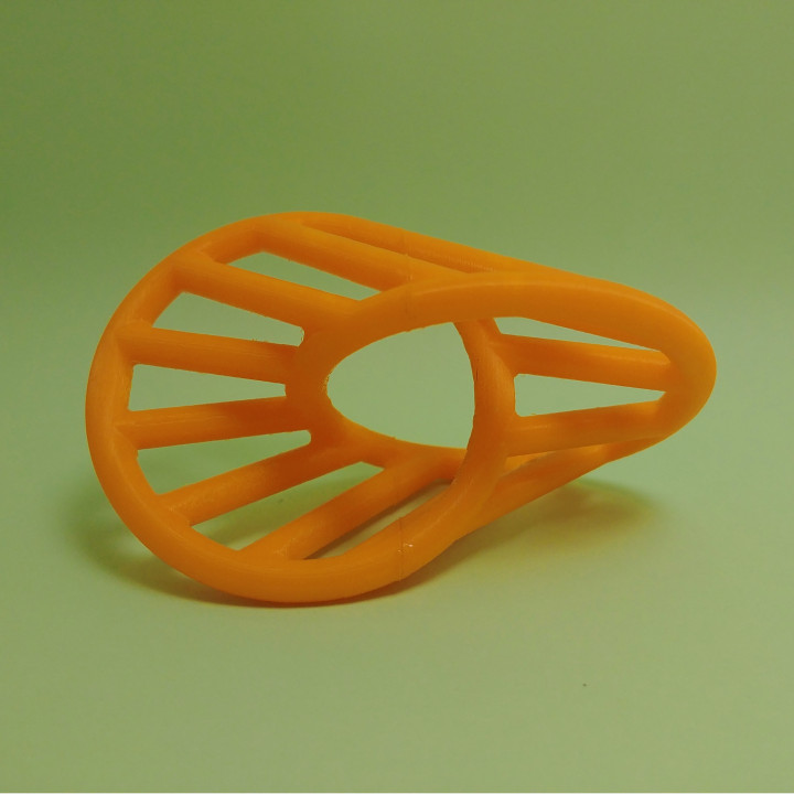 3D Printable Latice Oloid by Jonathan Schweers