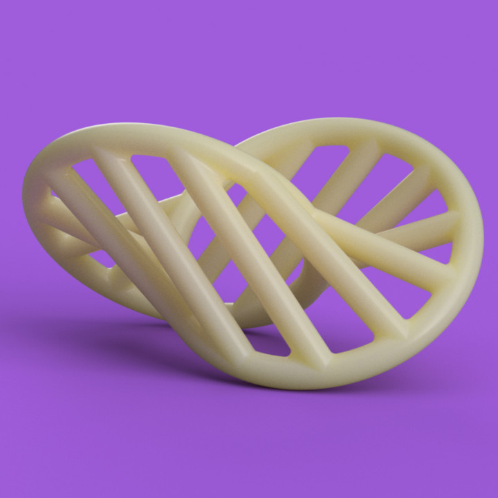 3D Printable Latice Oloid by Jonathan Schweers