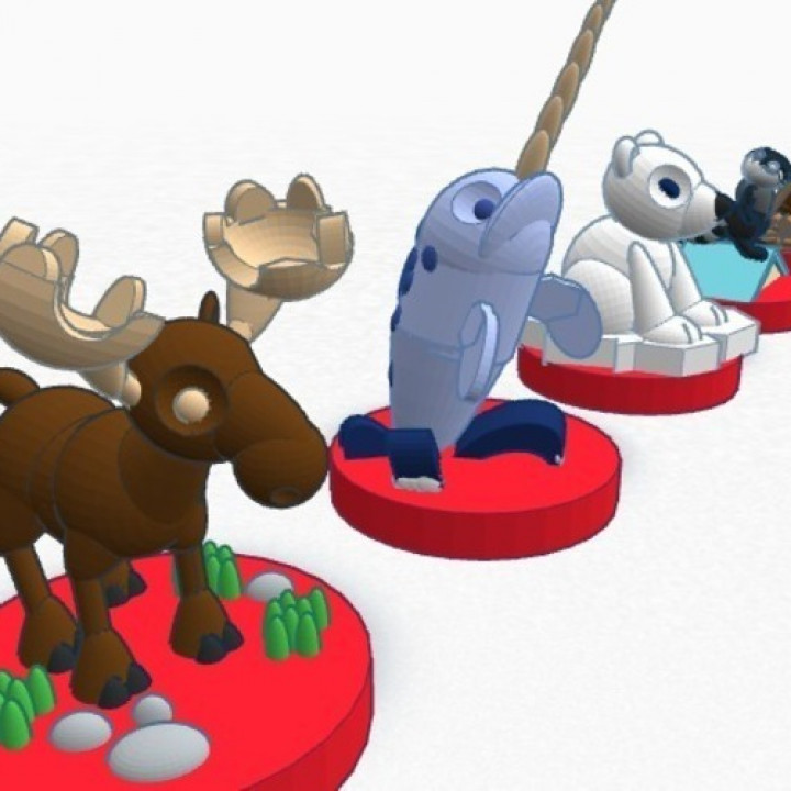 Descargar Canadian Animal Chess set de Morena Protti