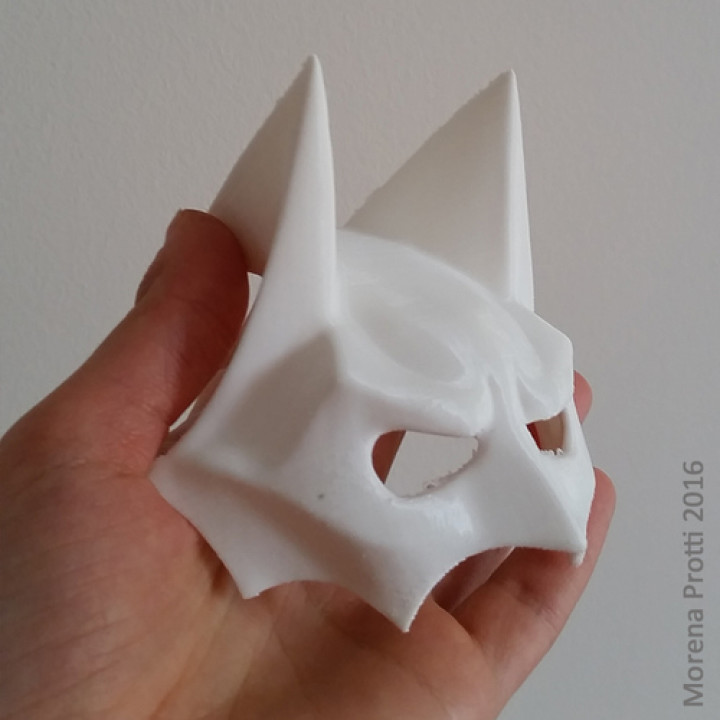 3D Printable Bat-Cat mask by Morena Protti