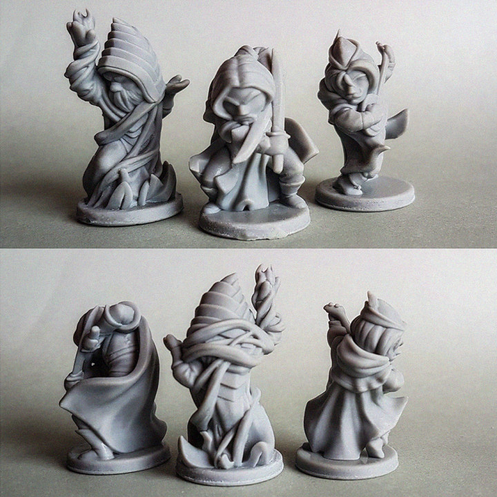 3D Printable RPG Heroes! Set_04 by Arminas Didziokas