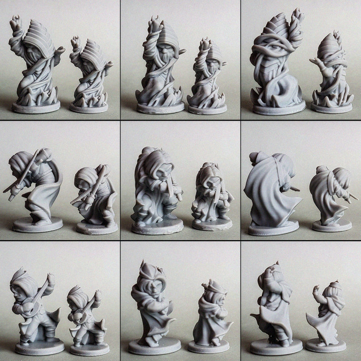 3D Printable RPG Heroes! Set_04 by Arminas Didziokas
