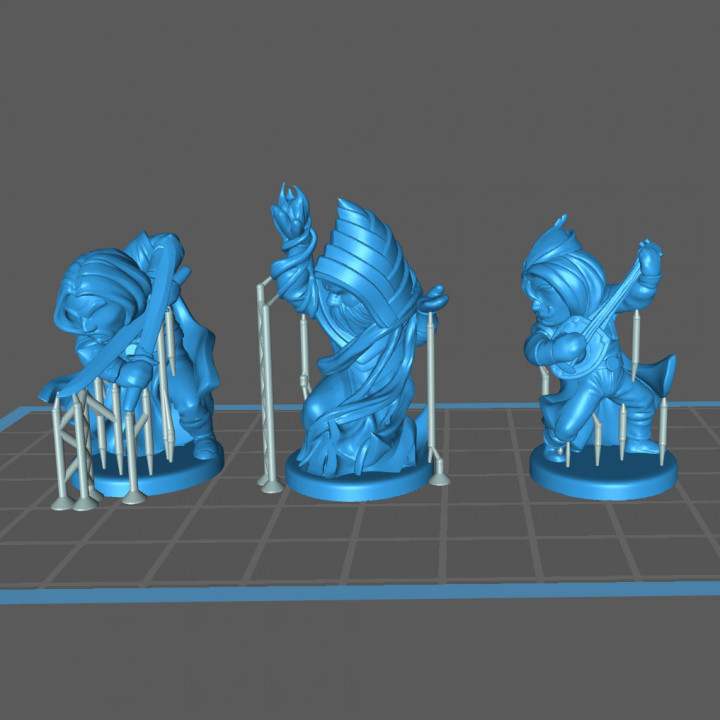 3D Printable RPG Heroes! Set_04 by Arminas Didziokas