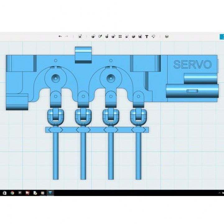 3D Printable 8 legged spider robot by Brian Brocken
